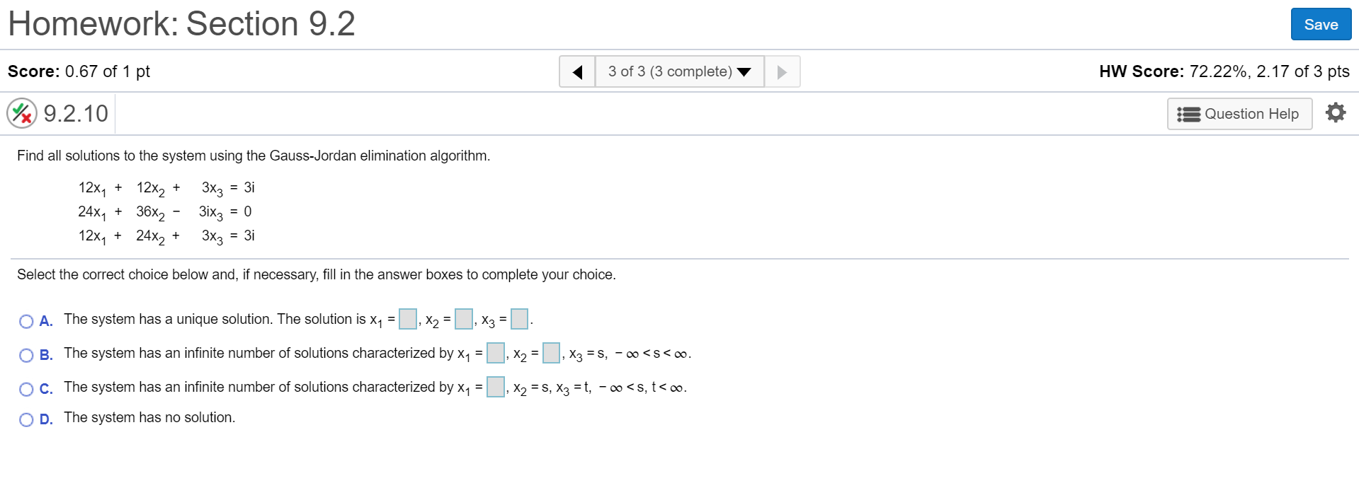 Solved Homework Section 9 2 Save Score 0 67 Of 1 Pt 3 Of 3