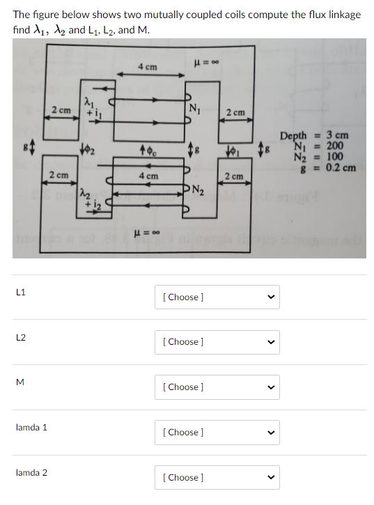 Solved The figure below shows two mutually coupled coils | Chegg.com
