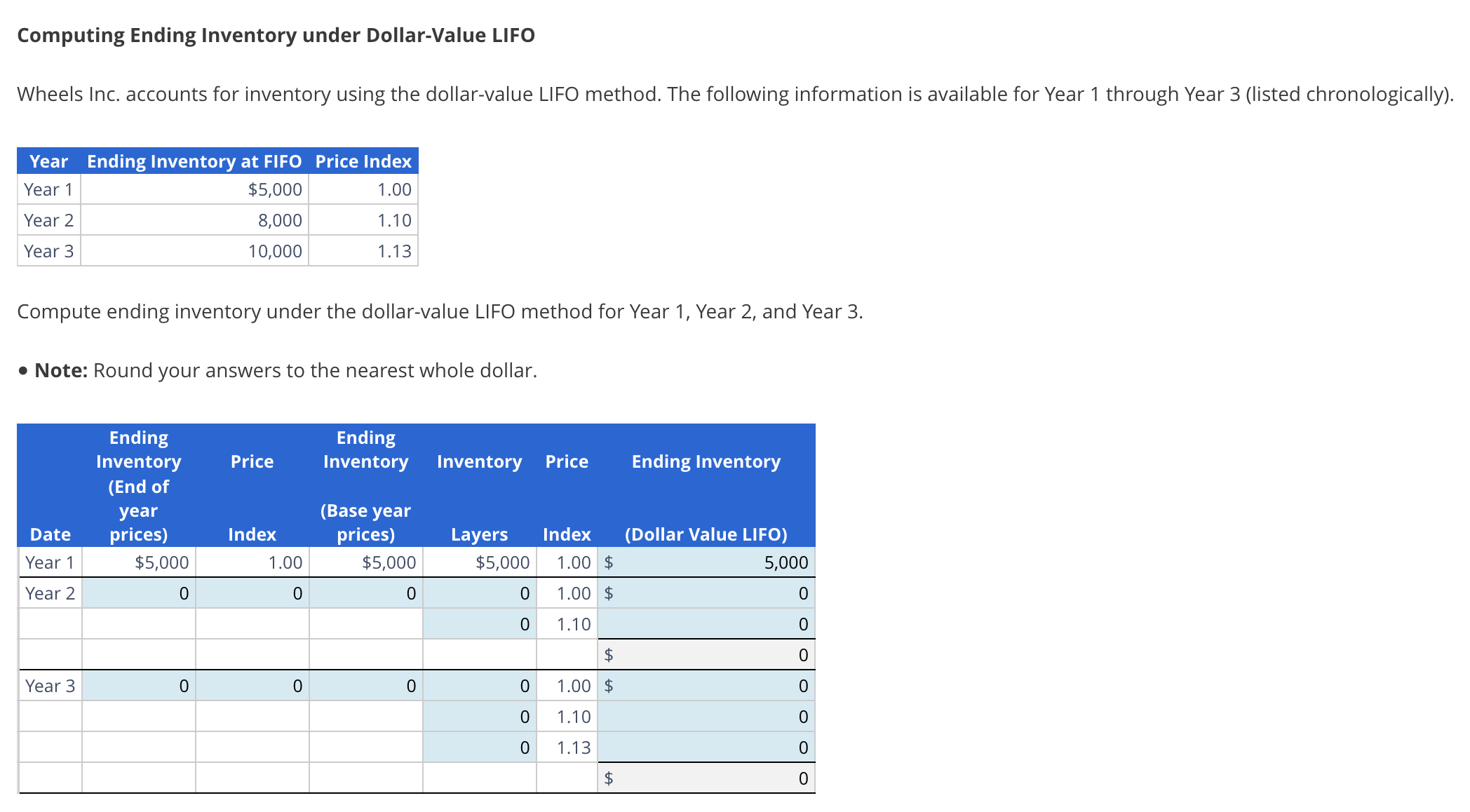 Solved Computing Ending Inventory under Dollar-Value LIFO | Chegg.com