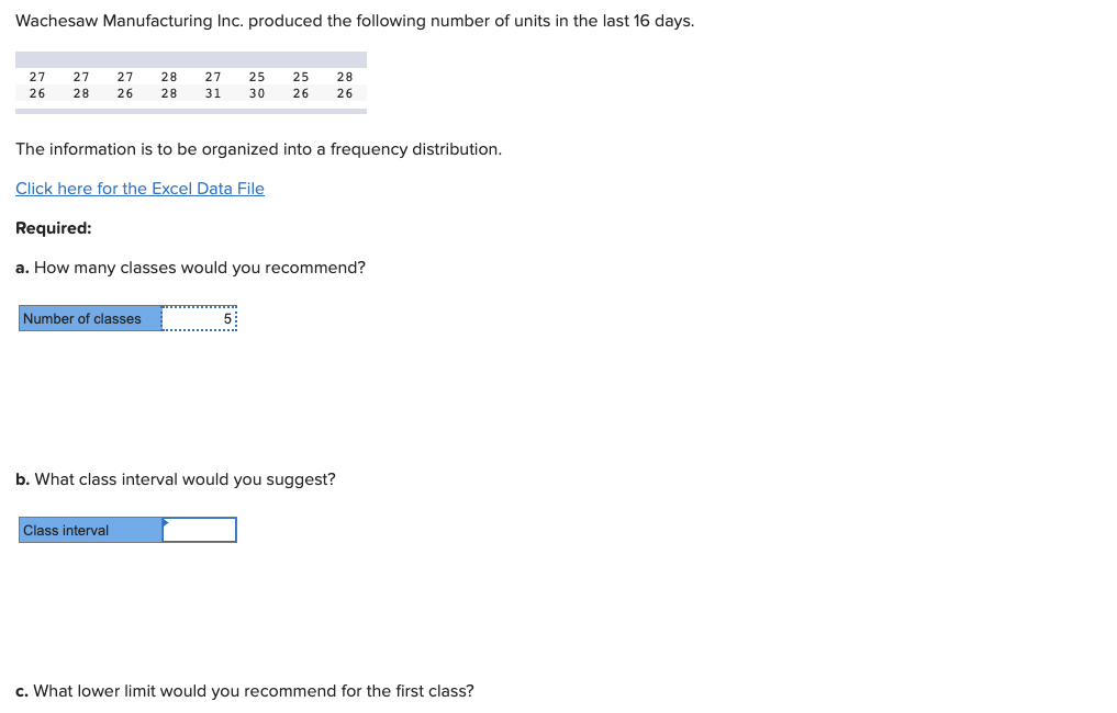 Solved d. Organize the information into a frequency | Chegg.com