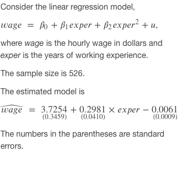 Solved Consider the linear regression model, wage = Bo + | Chegg.com