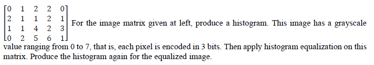 Solved 1 1 ГО 2 2 01 2 1 2 1 For the image matrix given at | Chegg.com
