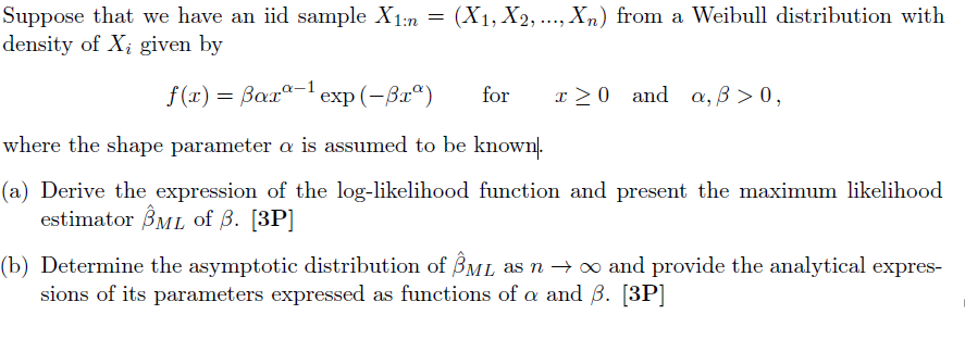 Solved Suppose that we have an iid sample X1:n = (X1, X2, | Chegg.com
