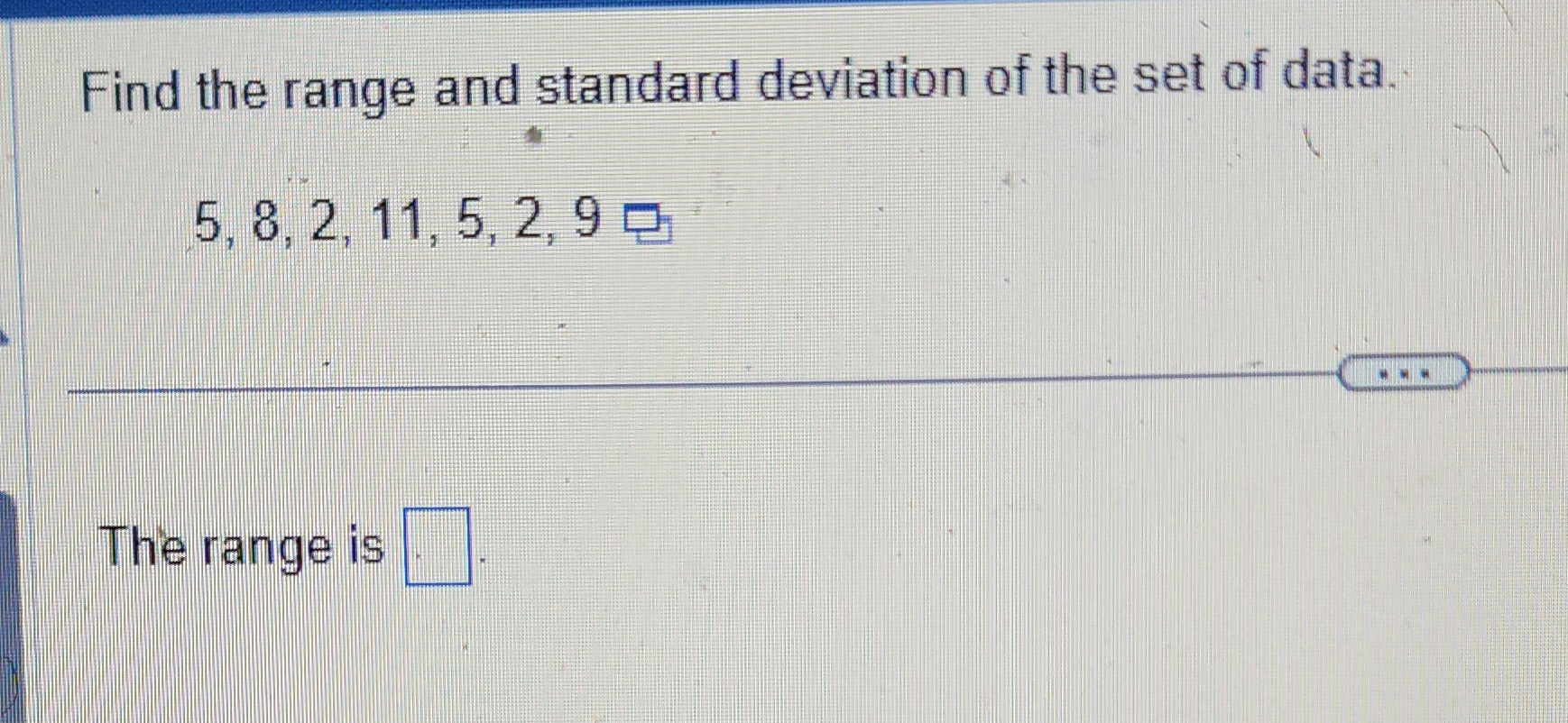 Solved Find the range and standard deviation of the set of | Chegg.com