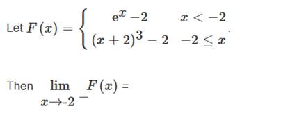 Solved Let F(x)={ex-2,x