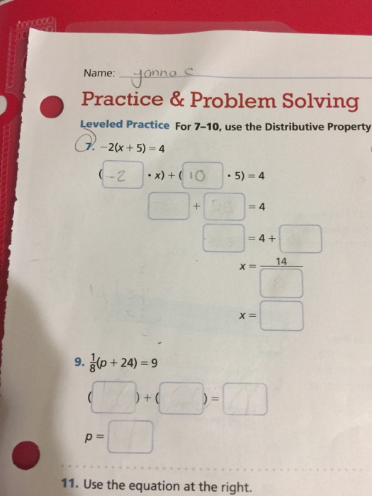 Solved Name: Practice & Problem Solving Leveled Practice For | Chegg.com