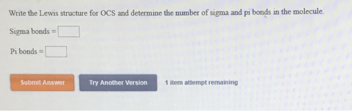 Lewis Structure For Ocs