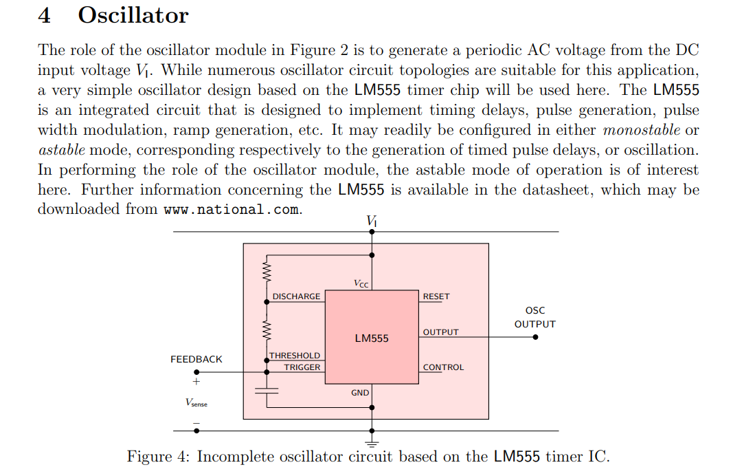 Solved 4 Oscillator The role of the oscillator module in | Chegg.com