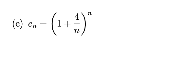 (e) en = (1 + n | Chegg.com