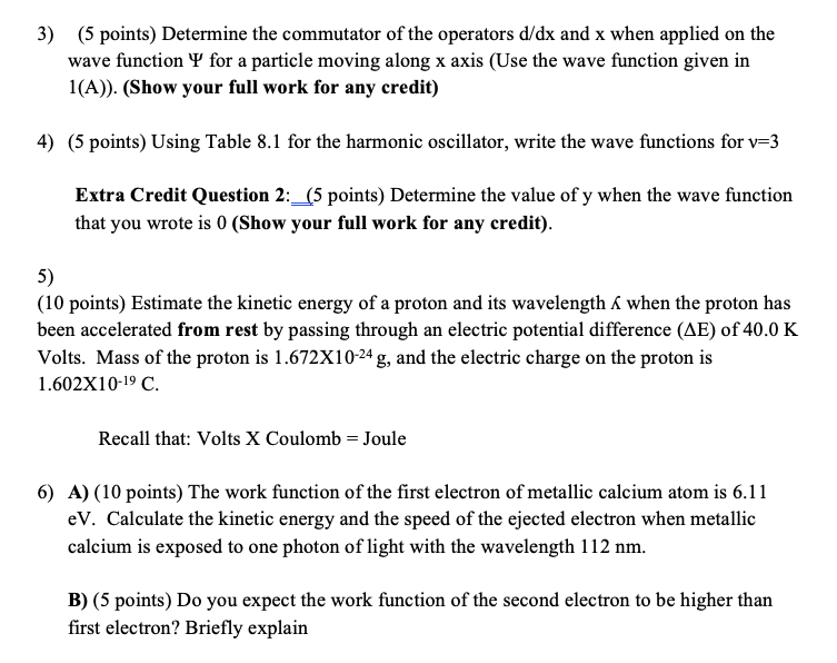 Solved 3) (5 points) Determine the commutator of the | Chegg.com
