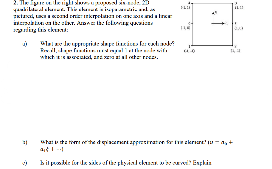 Solved 2. The figure on the right shows a proposed six-node, | Chegg.com