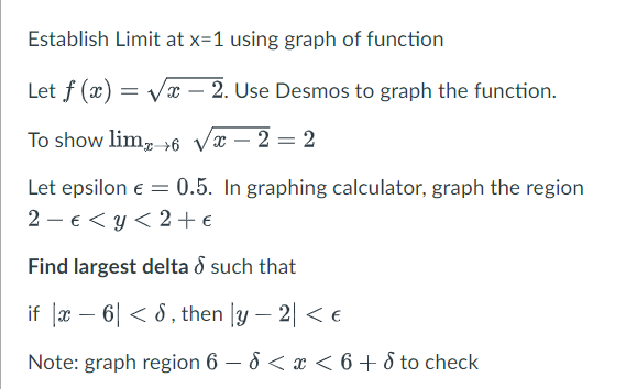 Solved Establish Limit at x=1 ﻿using graph of functionLet | Chegg.com