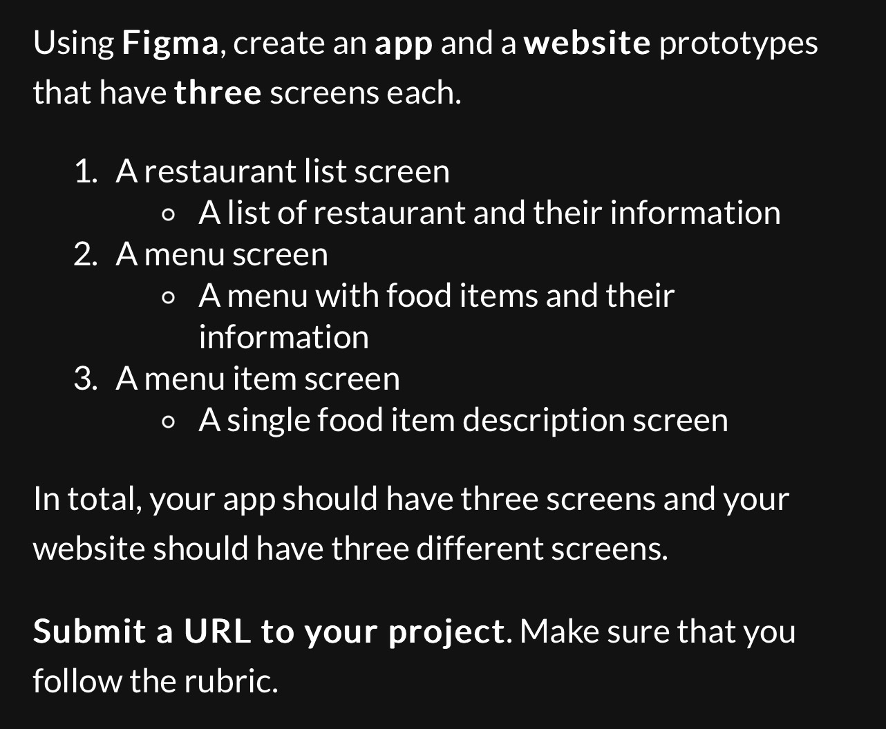 Solved Using Figma, create an app and a website prototypes | Chegg.com