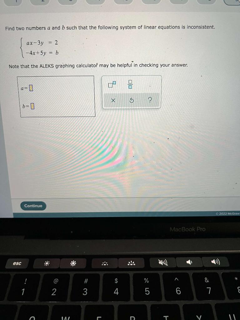 Solved Find two numbers a and b such that the following | Chegg.com