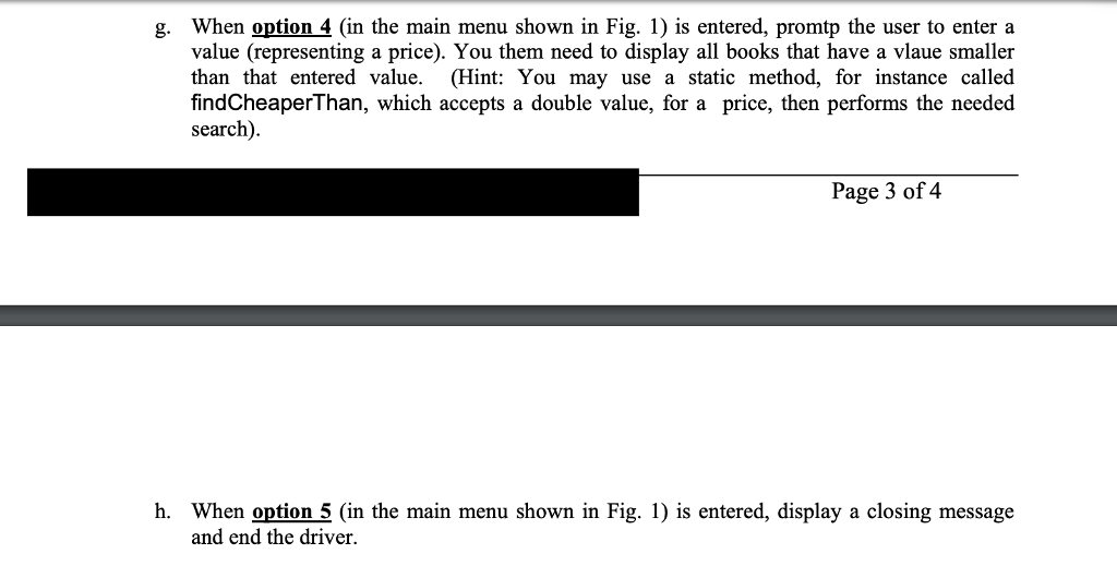 Solved public class Book t 20 21 23//initialize the four | Chegg.com
