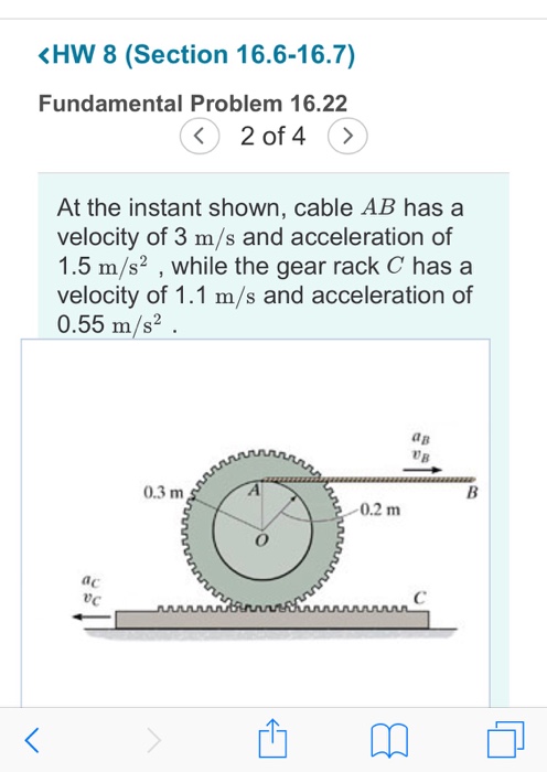 Solved KHW 8 (Section 16.6-16.7) Fundamental Problem 16.22 2 | Chegg.com Solved KHW 8 (Section 16.6-16.7) Fundamental Problem 16.22 2 | Chegg.com