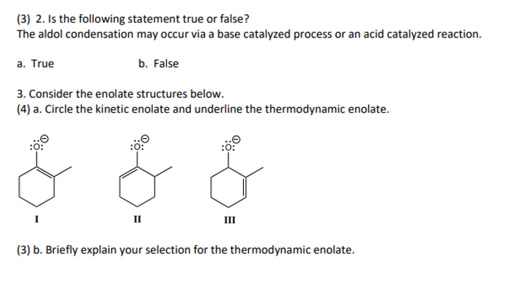 Solved (3) 2 . Is the following statement true or false? The | Chegg.com