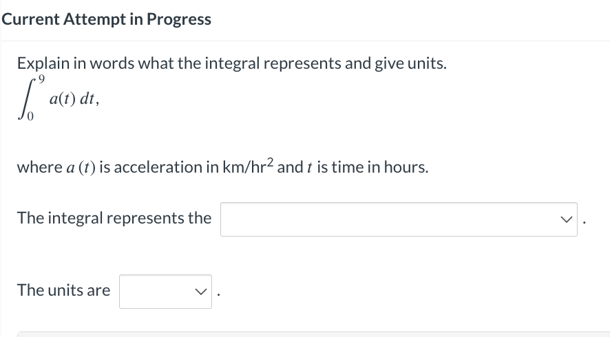 Current Attempt in ProgressExplain in words what the | Chegg.com