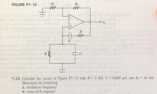 Solved FIGURE P7-13 OU. R R w c 7-14. Consider the circuit | Chegg.com