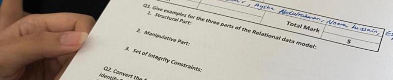 Solved Q2. Whe examples for the three parts of the | Chegg.com