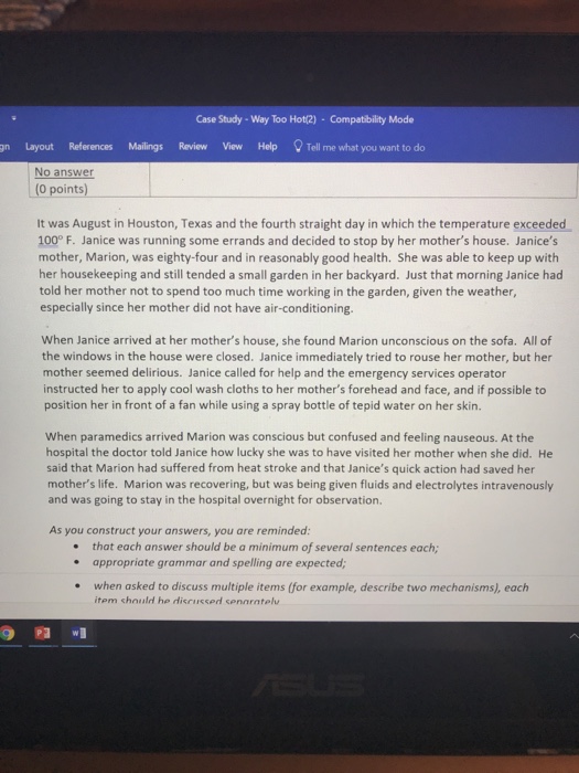 Solved Layout References Mailings Review View Help Tell Me