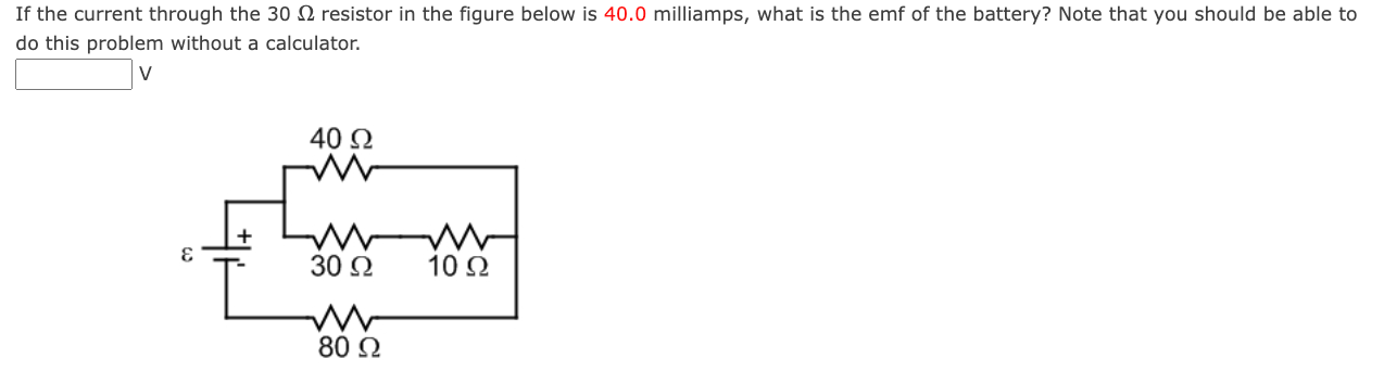Solved If the current through the 30 Ω resistor in the | Chegg.com