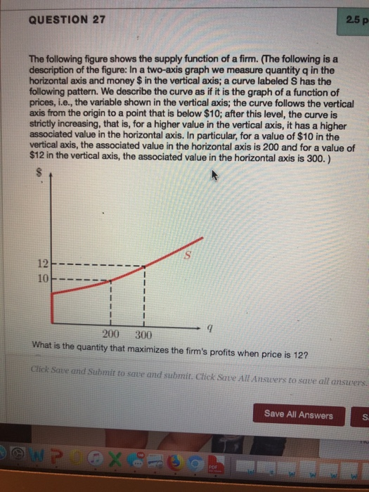 Solved QUESTION 27 2.5 p The following figure shows the | Chegg.com