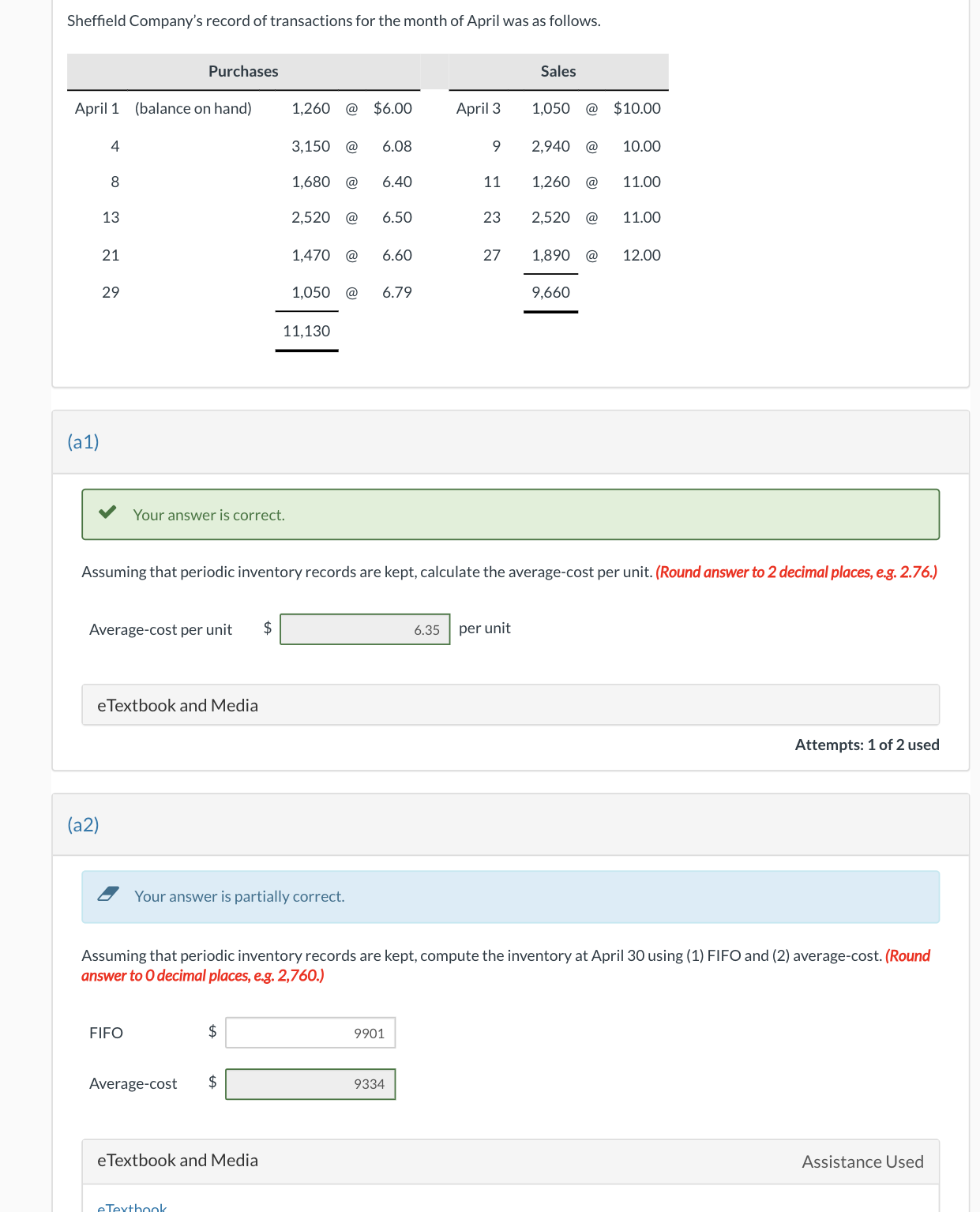 Solved Sheffield Company's record of transactions for the | Chegg.com