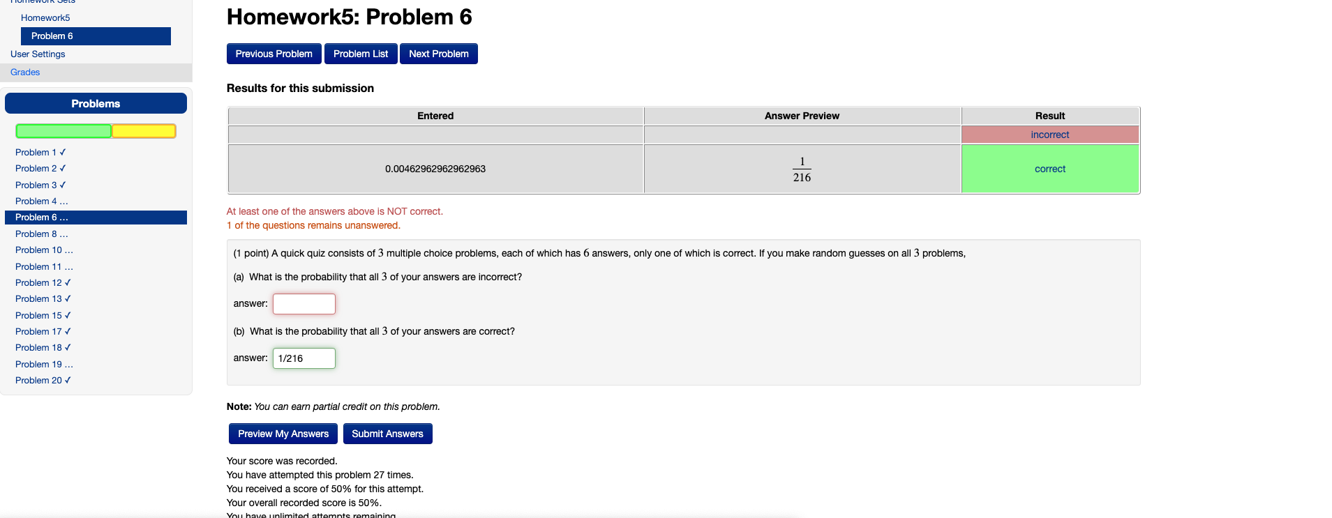 Homework5 Homework5: Problem 6 Problem 6 User | Chegg.com
