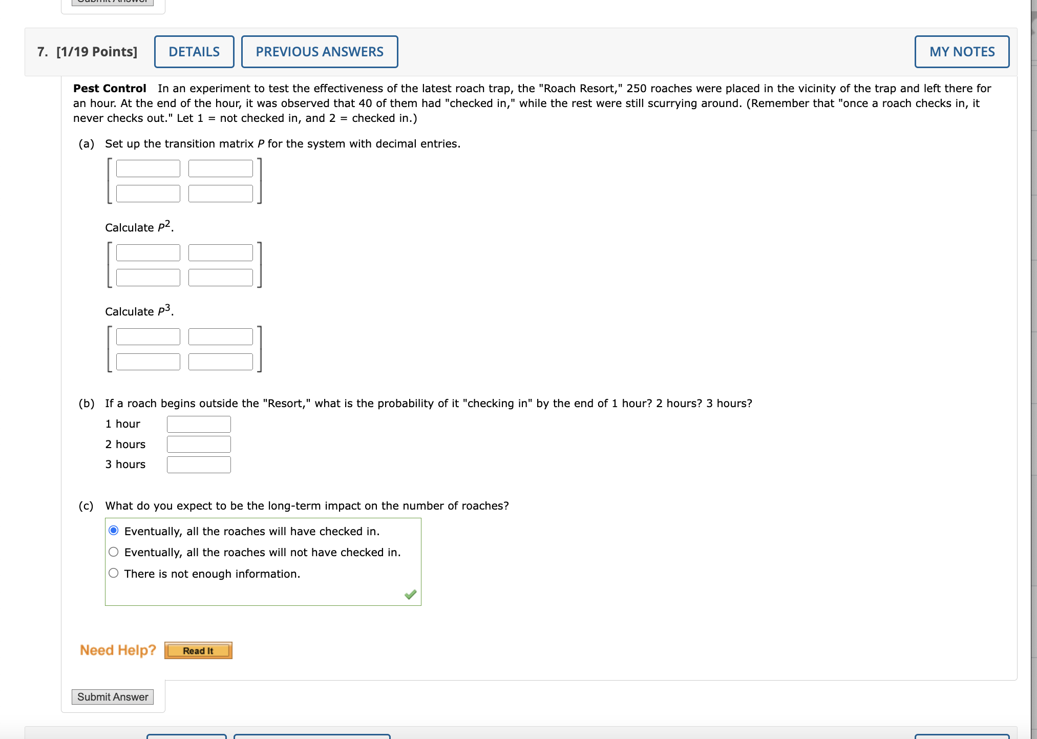 Solved Pest Control In an experiment to test the | Chegg.com