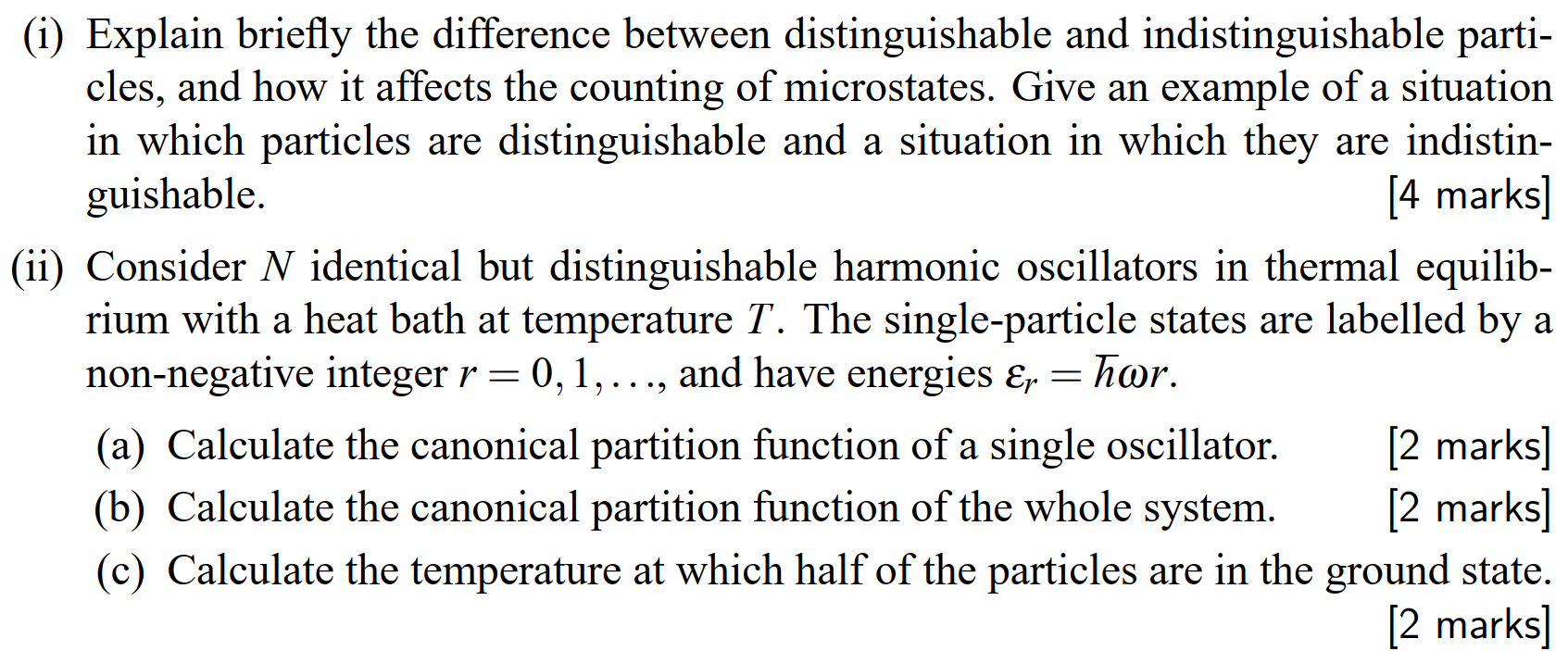 Solved (i) Explain briefly the difference between | Chegg.com