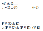 Solved ~P & Q ::_~(Q=P) (~1) PV (Q & R) ..(PVQ) & (PVR) (VE) | Chegg.com