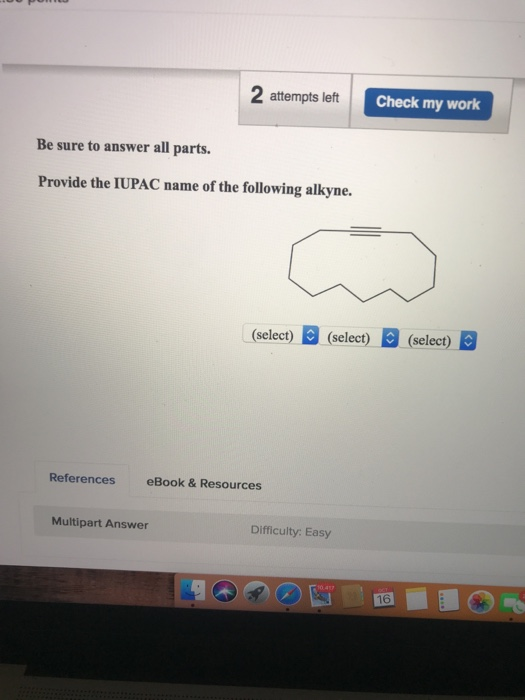 Solved 2 attempts left C Check my work Be sure to answer all | Chegg.com