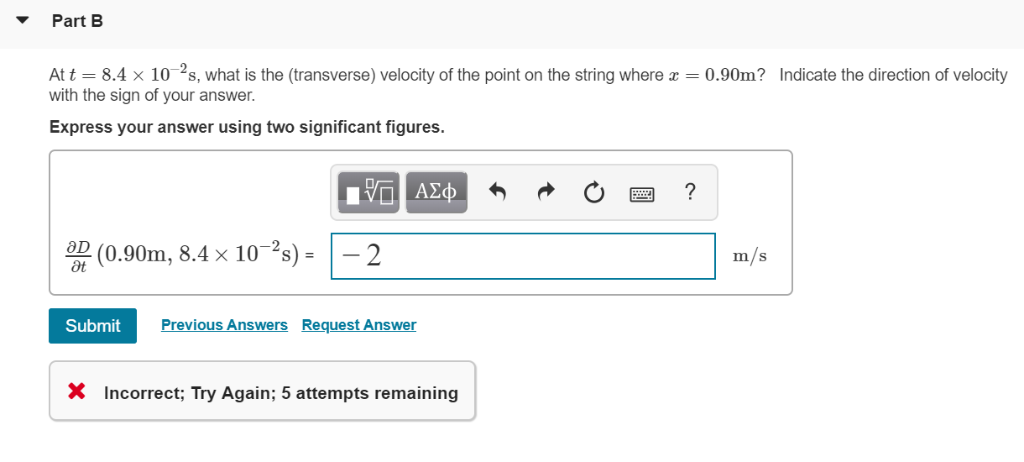 Solved Item 9 Part A Constants | Periodic Table A transverse | Chegg.com