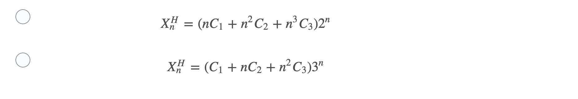 Solved As was taught in class re: repeated real roots of the | Chegg.com