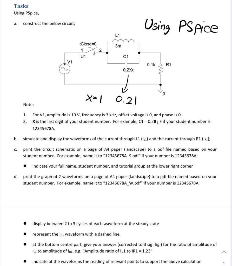 Solved Tasks Using PSpice, a. construct the below circuit; | Chegg.com Solved Tasks Using PSpice, a. construct the below circuit; | Chegg.com