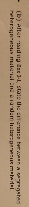 Solved (b) After reading Box 0-1, state the difference | Chegg.com