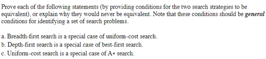 Solved Prove each of the following statements (by providing | Chegg.com