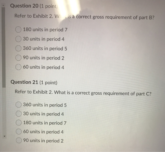 Solved Each unit of material A is composed 2 units of B, and | Chegg.com