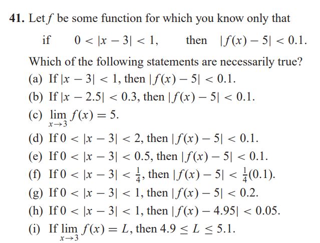 Solved 1. Let f be some function for which you know only | Chegg.com
