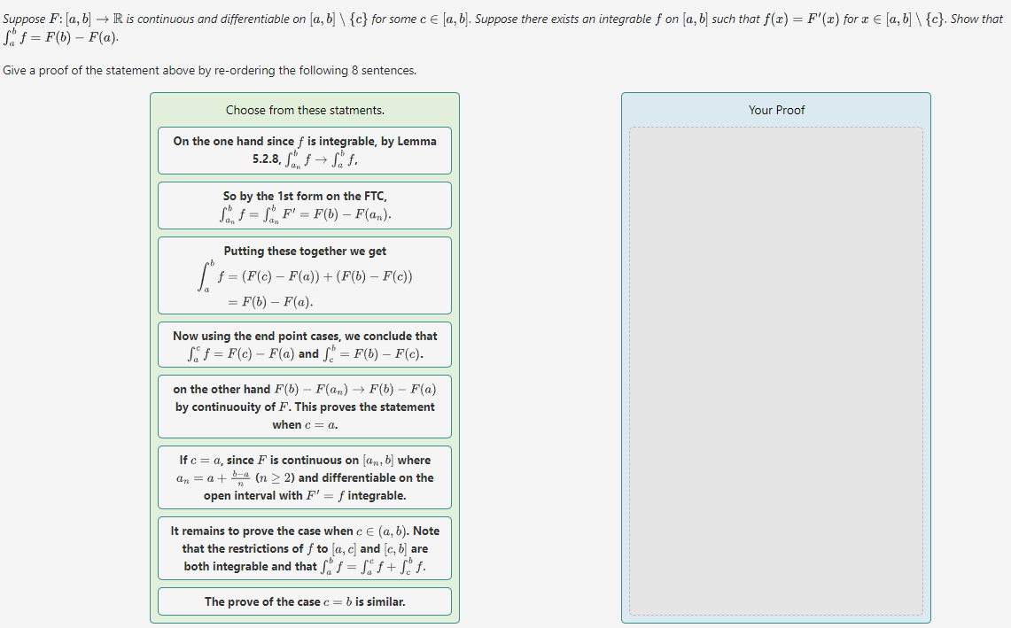 Solved Suppose F:[a,b]→R is continuous and differentiable on | Chegg.com
