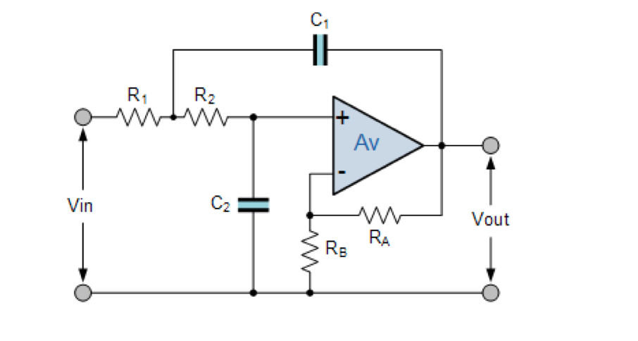 Solved Figure 2: Second Order Active Low Pass Filter 1) | Chegg.com Solved Figure 2: Second Order Active Low Pass Filter 1) | Chegg.com