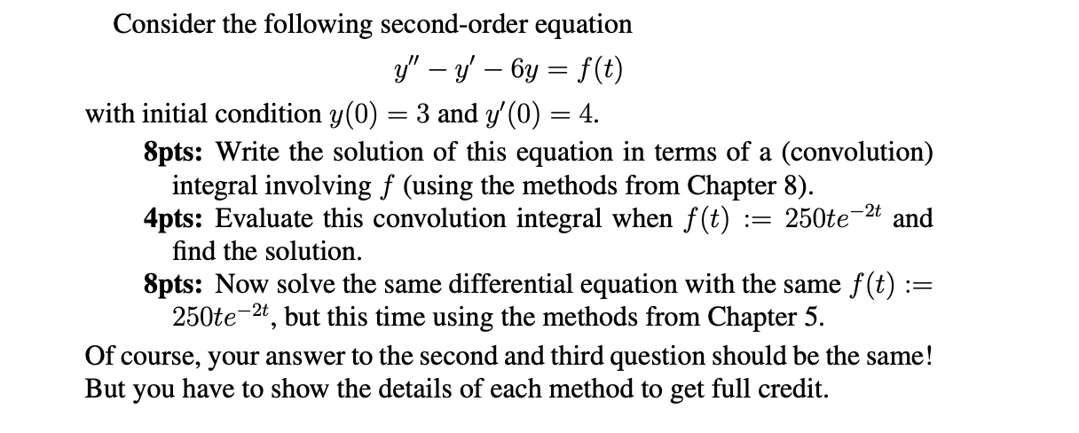 Solved Consider the following second-order | Chegg.com