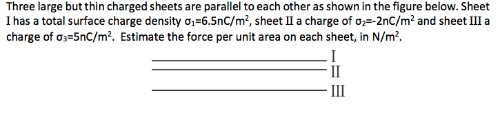 Solved Three large but thin charged sheets are parallel to | Chegg.com
