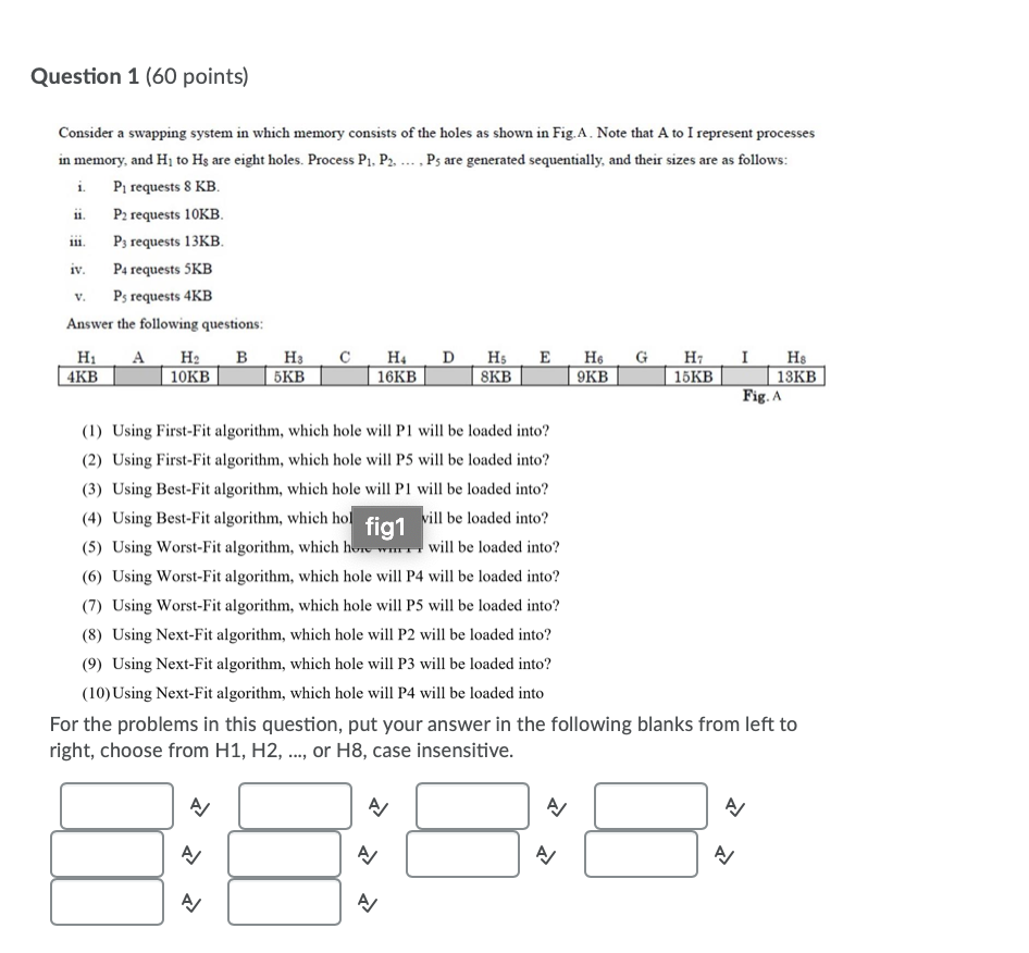 Solved Question 1 60 Points 111 V Consider A Swapping