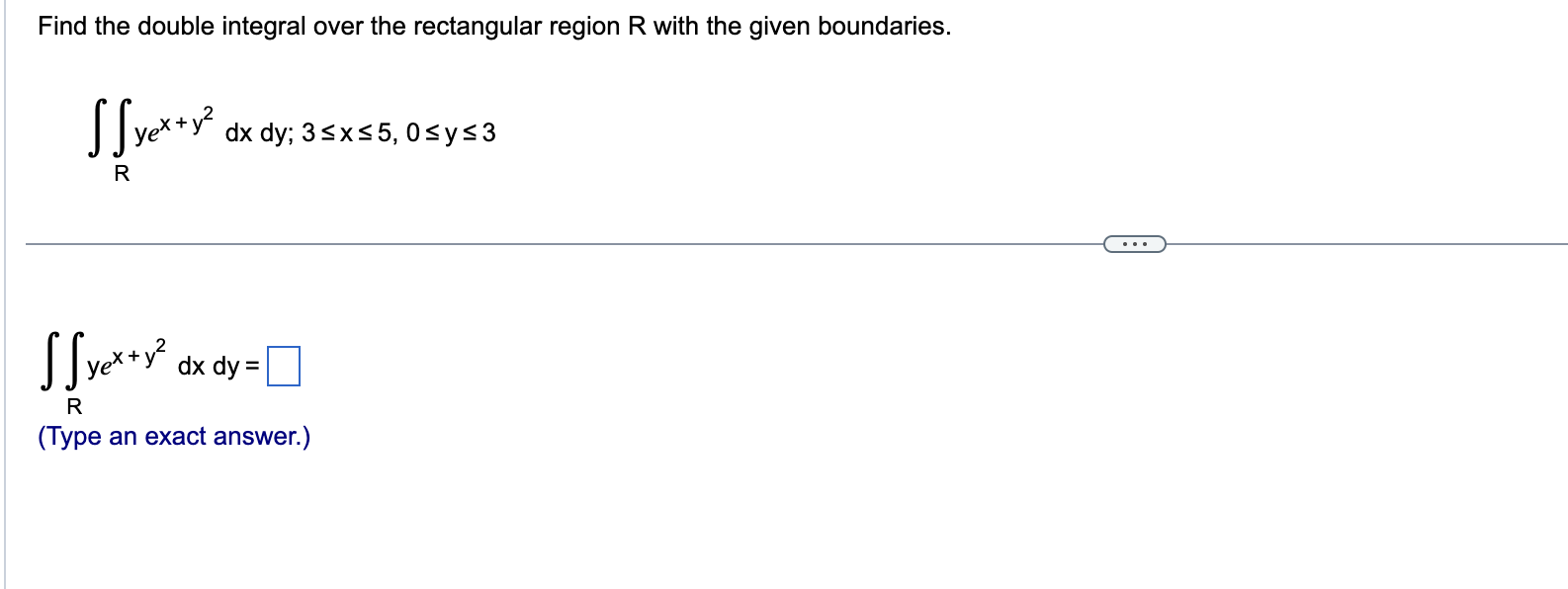 Solved Find the double integral over the rectangular region | Chegg.com