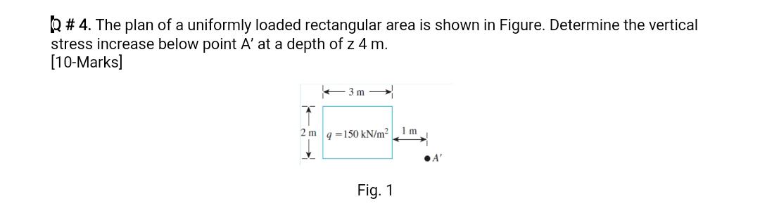 Solved * # 4. The plan of a uniformly loaded rectangular | Chegg.com