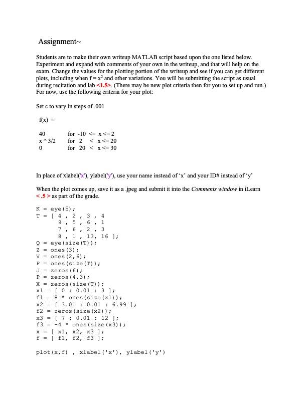 Solved Assignment- Students are to make their own writeup | Chegg.com