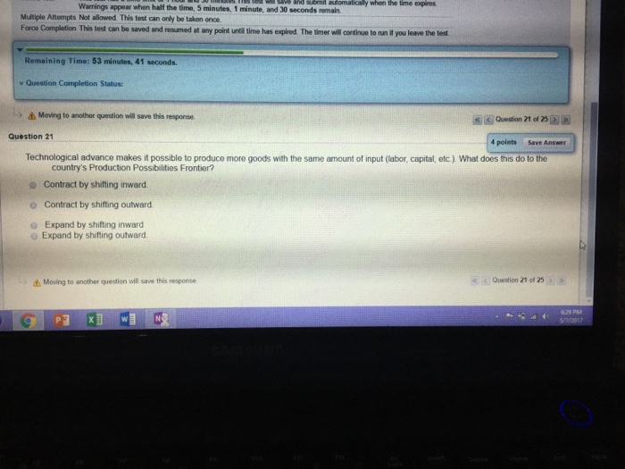 Solved Technological advance makes it possible to produce | Chegg.com