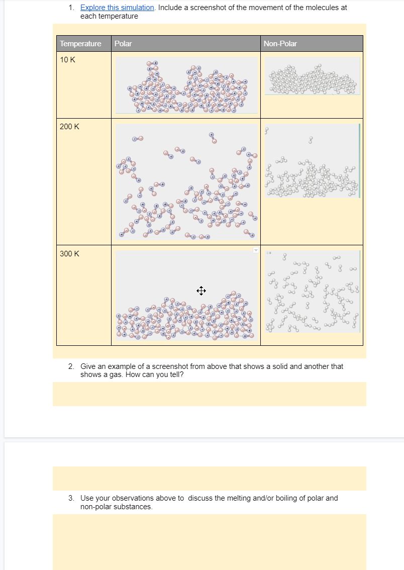 Solved 1. Explore this simulation. Include a screenshot of | Chegg.com